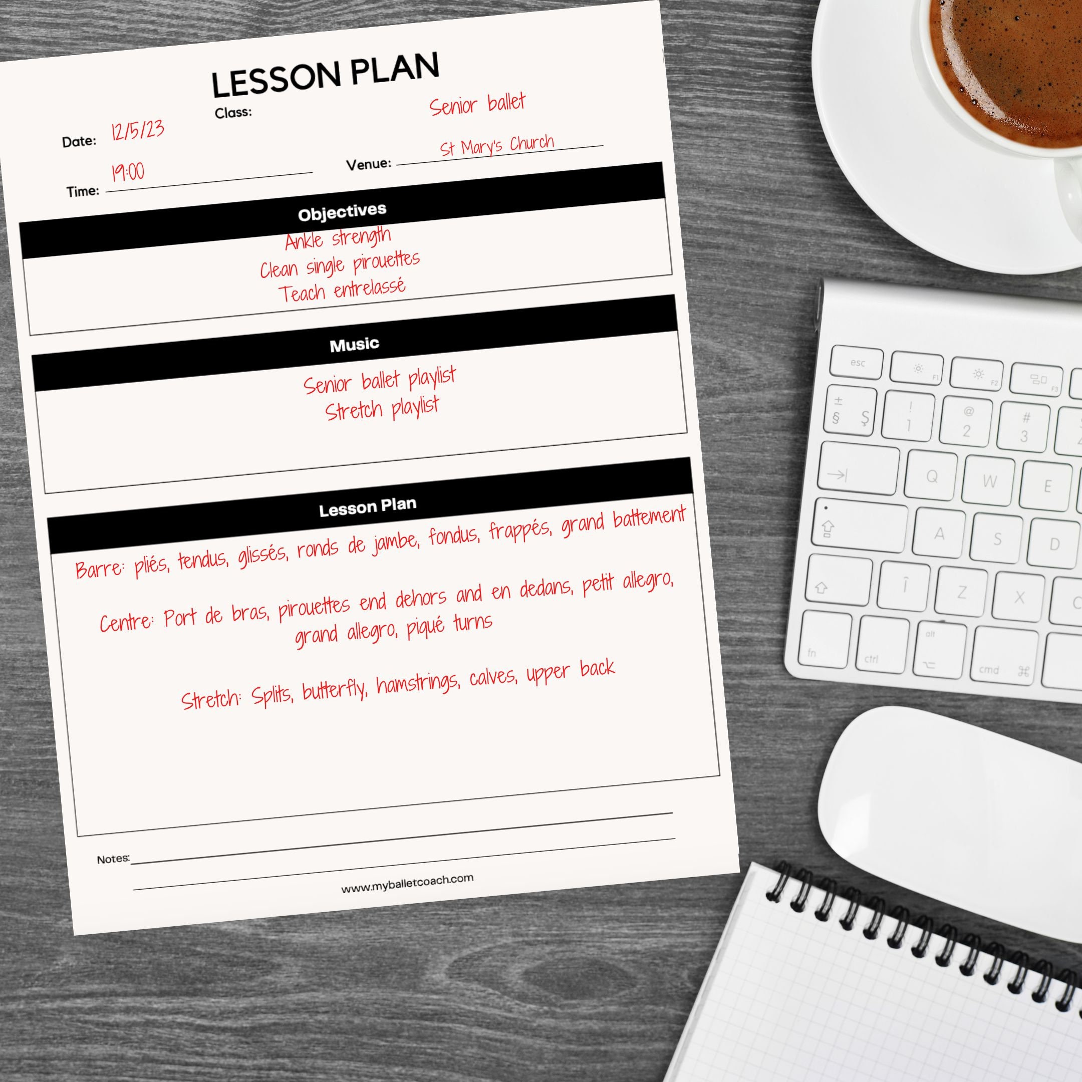 The Ultimate Dance Teacher Planner - Etsy