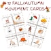 12 Fall/autumn Movement Cards for Kids Dance/ballet Lessons - Etsy