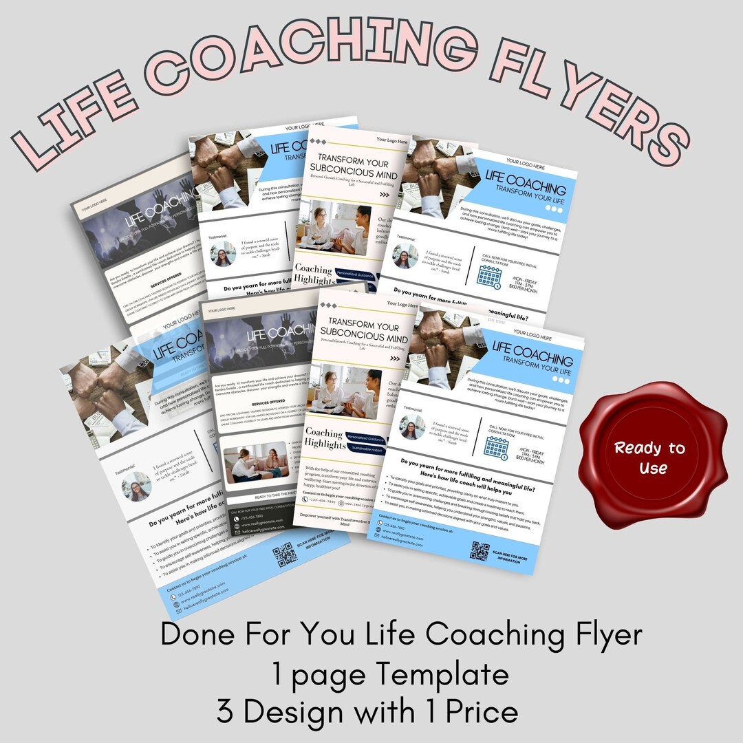 Coaching Templates Flyers, Coach Flyer, Business Flyers Template, Done ...