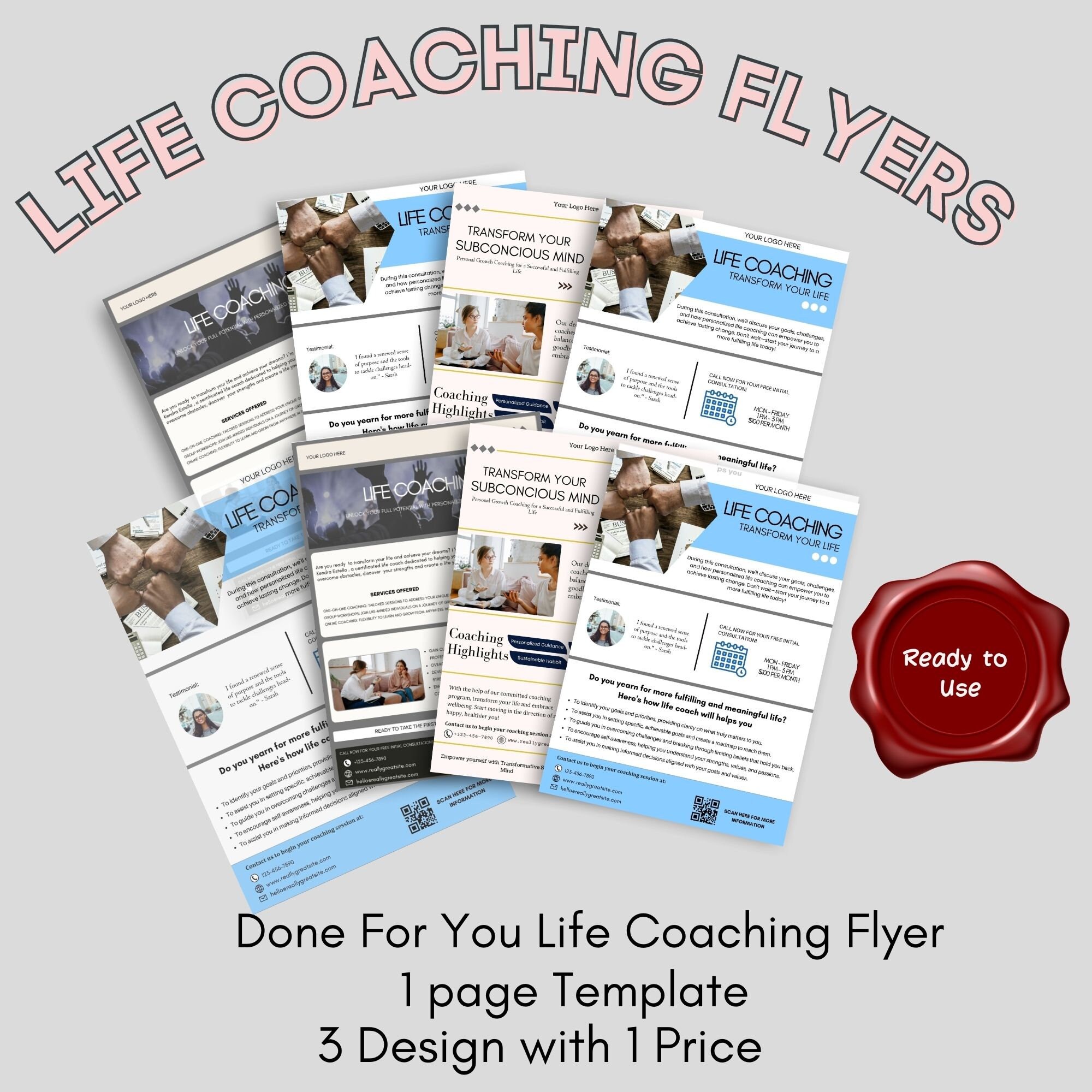 Coaching Templates Flyers, Coach Flyer, Business Flyers Template, Done ...