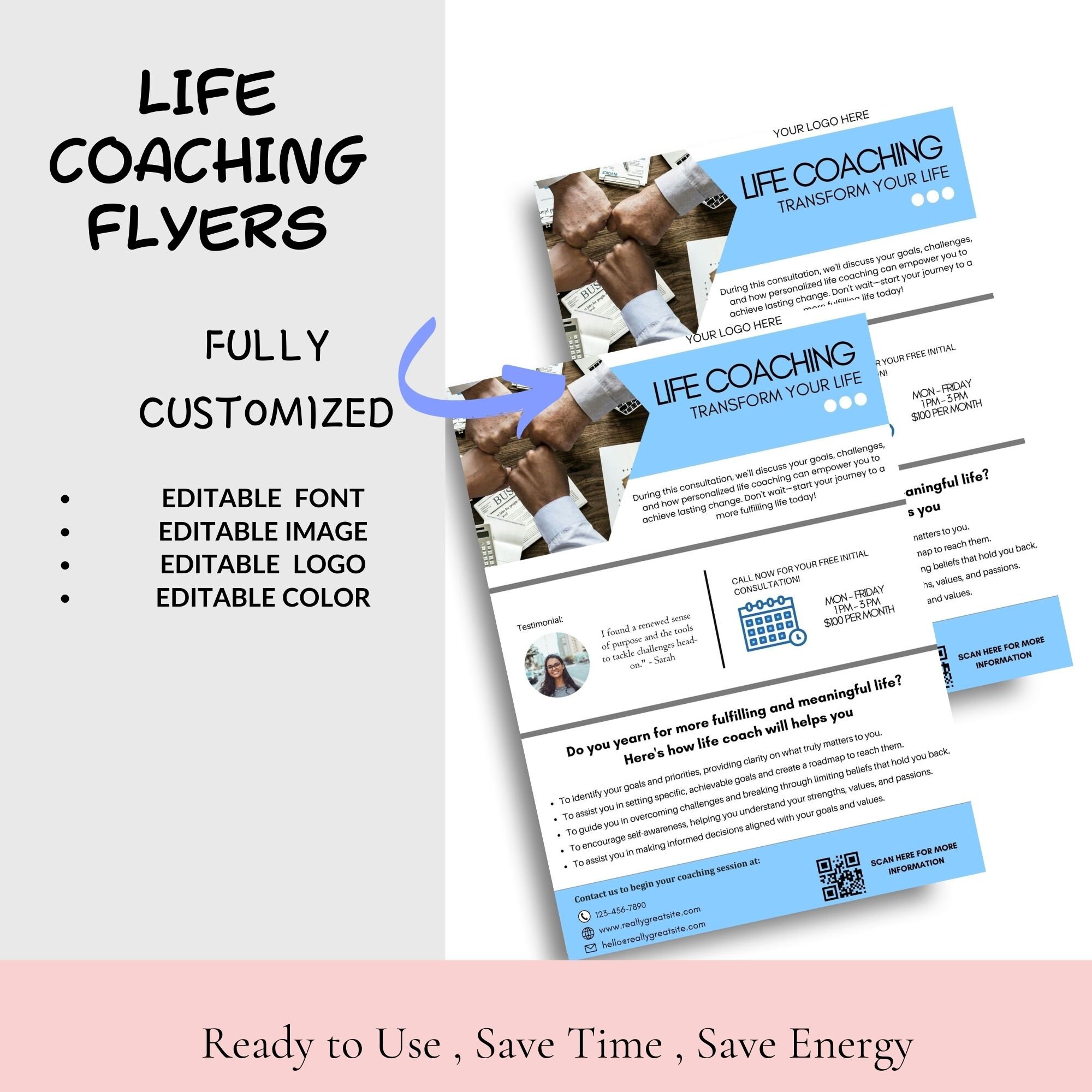 Coaching Templates Flyers, Coach Flyer, Business Flyers Template, Done ...