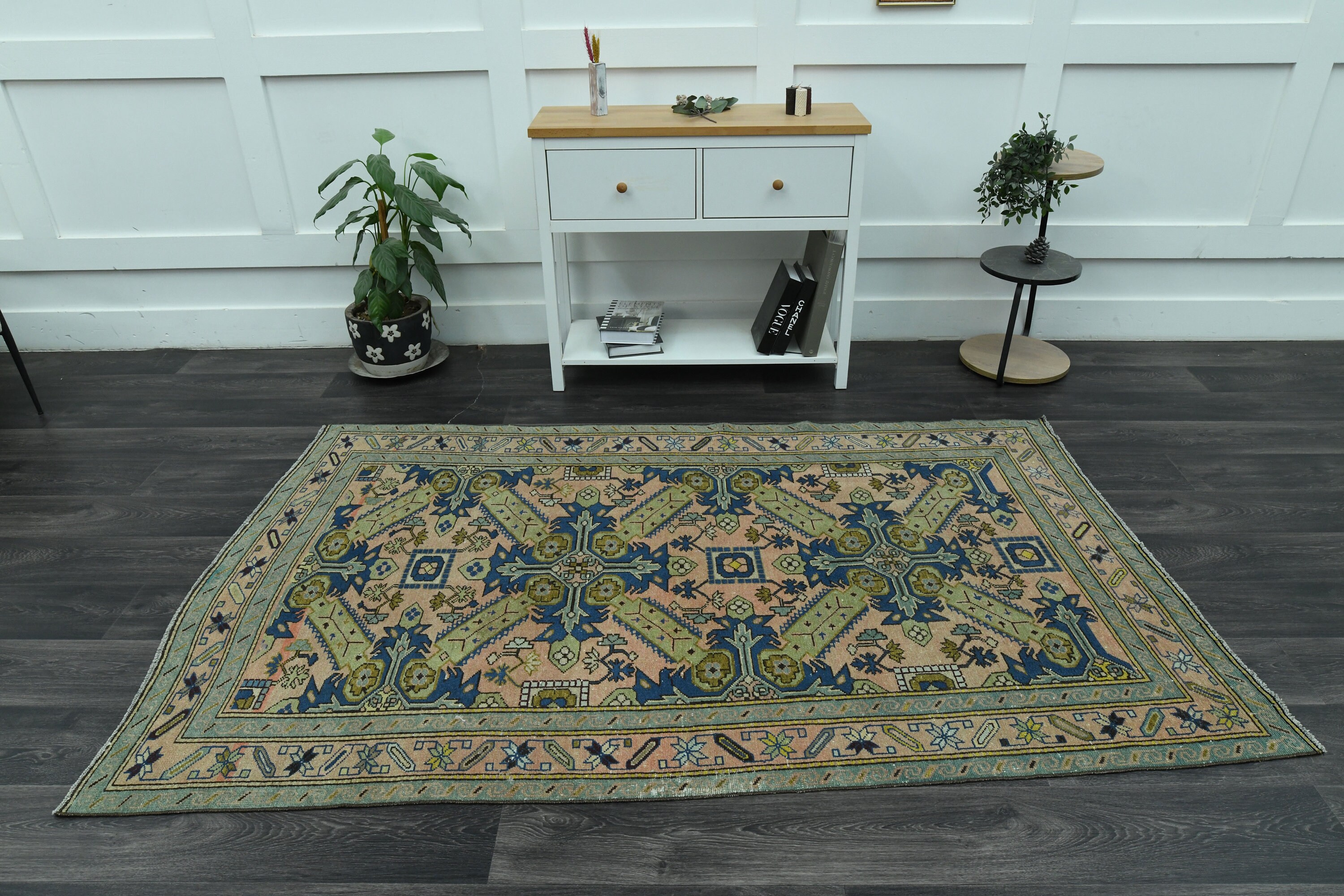 4.8x7.7 Ft, LUXURY RUG, ORANGE, Turkish Rug, Home Decor, Living Room ...