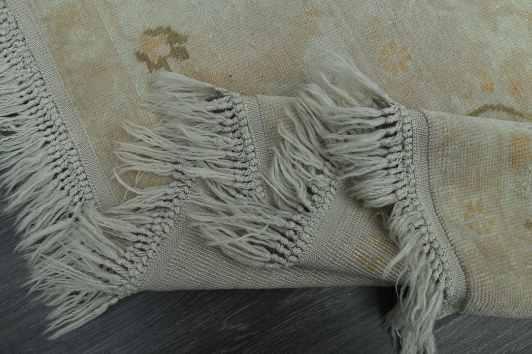 5.6x7.7 Ft, DISTRESSED AREA RUG, Handwoven Wool Rug, Eclectic Rug ...