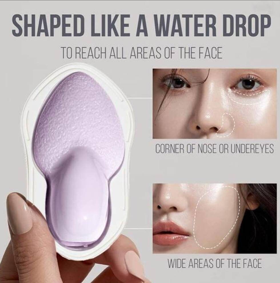 Flesh Beauty Blender, Purple Silicone Puff Tongue Shape Puff Apply ...