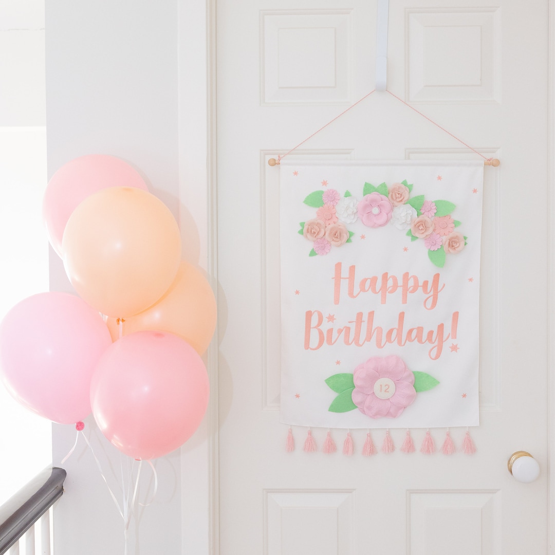 Pink Birthday Banner - Etsy