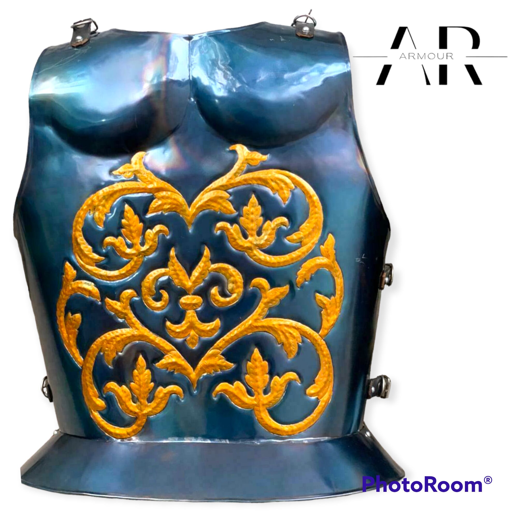 Medieval 18 Gauge Steel French Cuirass Full Embossed Knight Breastplate ...