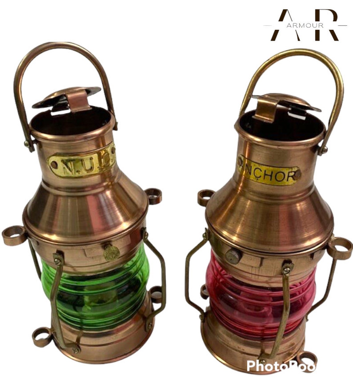 Copper Finish Nautical Maritime Electric Ship Lantern Marine Boat Light ...
