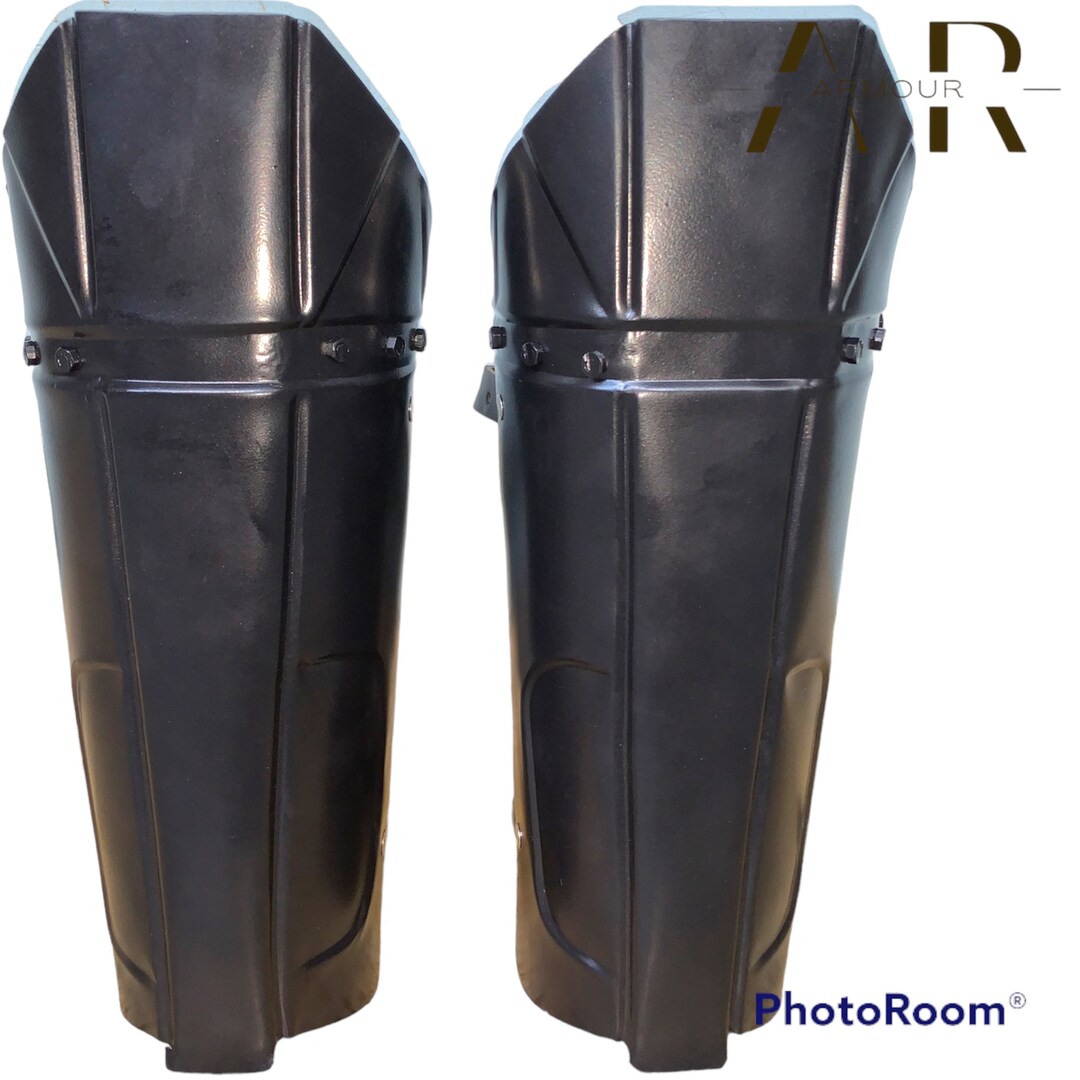 Medieval Armor Darth Vader Shine Halloween Warrior Leg Guard Black ...