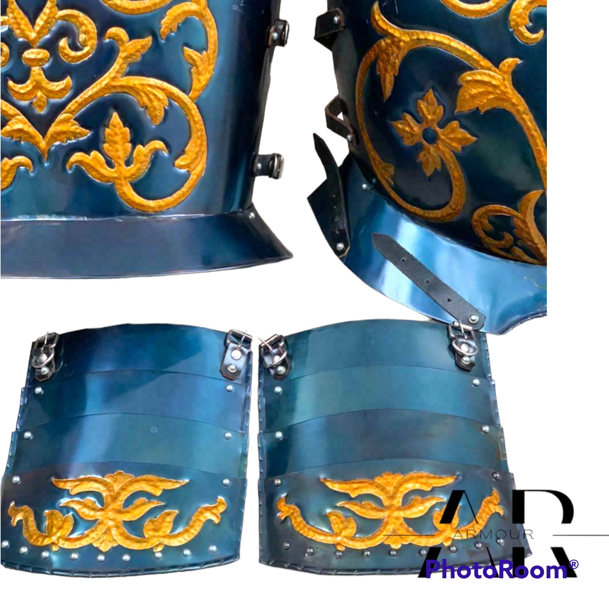 Medieval 18 Gauge Steel French Cuirass Full Embossed Knight Breastplate ...