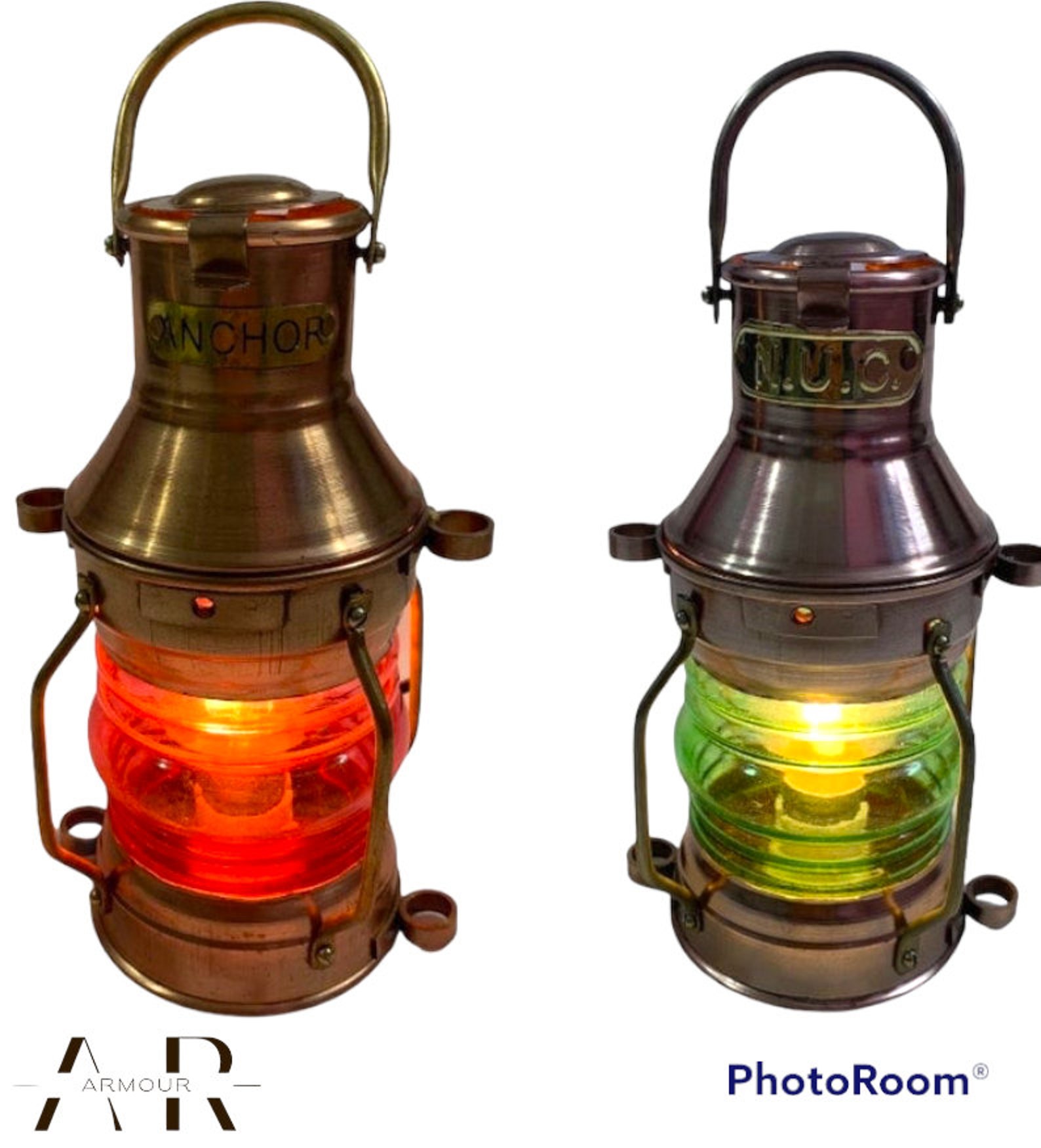 Copper Finish Nautical Maritime Electric Ship Lantern Marine Boat Light ...
