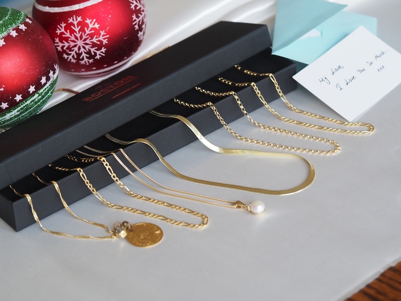 14K Real Gold Foxtail Link Chain Necklace Gift for Her, Him, Italian ...