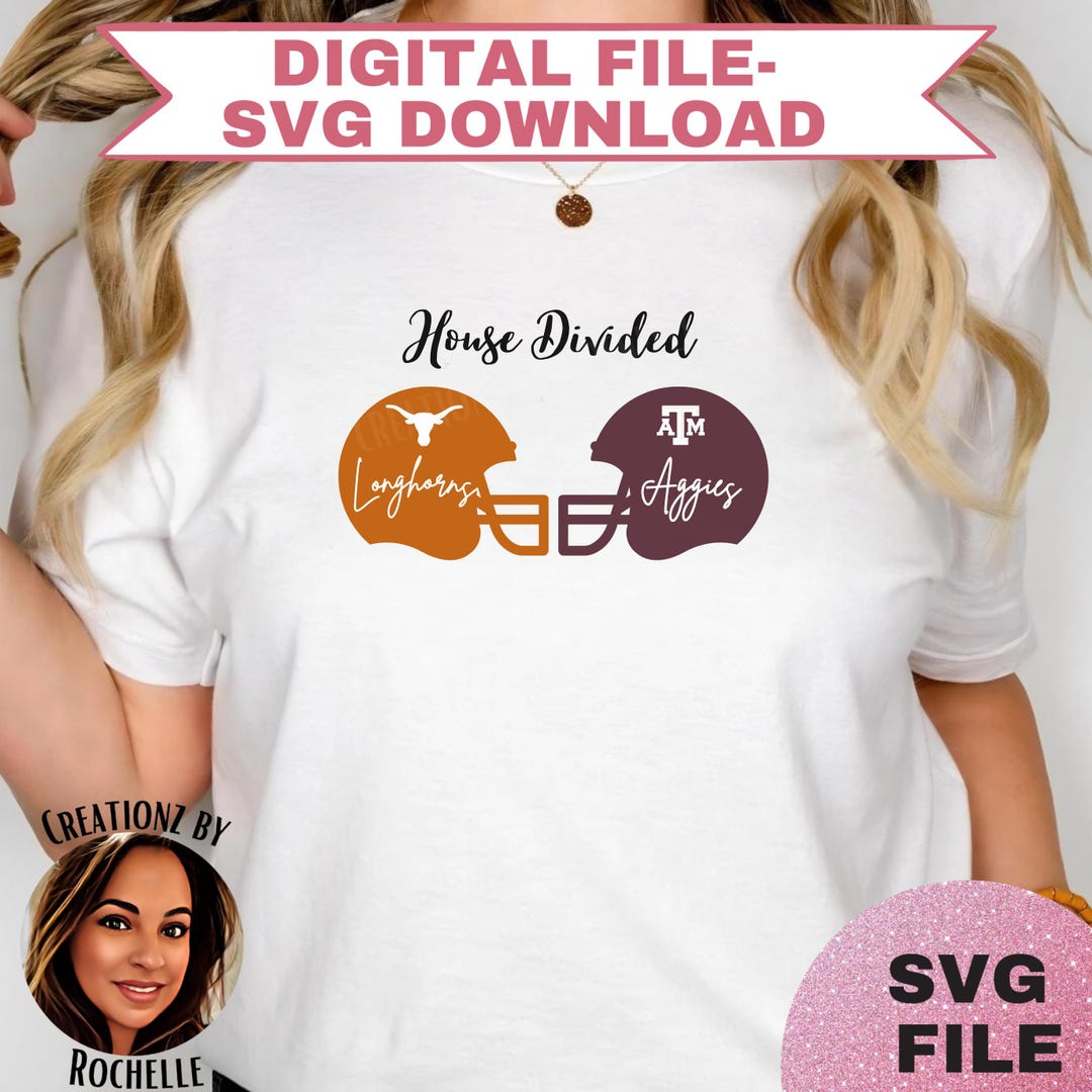 Longhorns Vs Aggies SVG for Download, Digital File, Texas, Hookem, UT ...