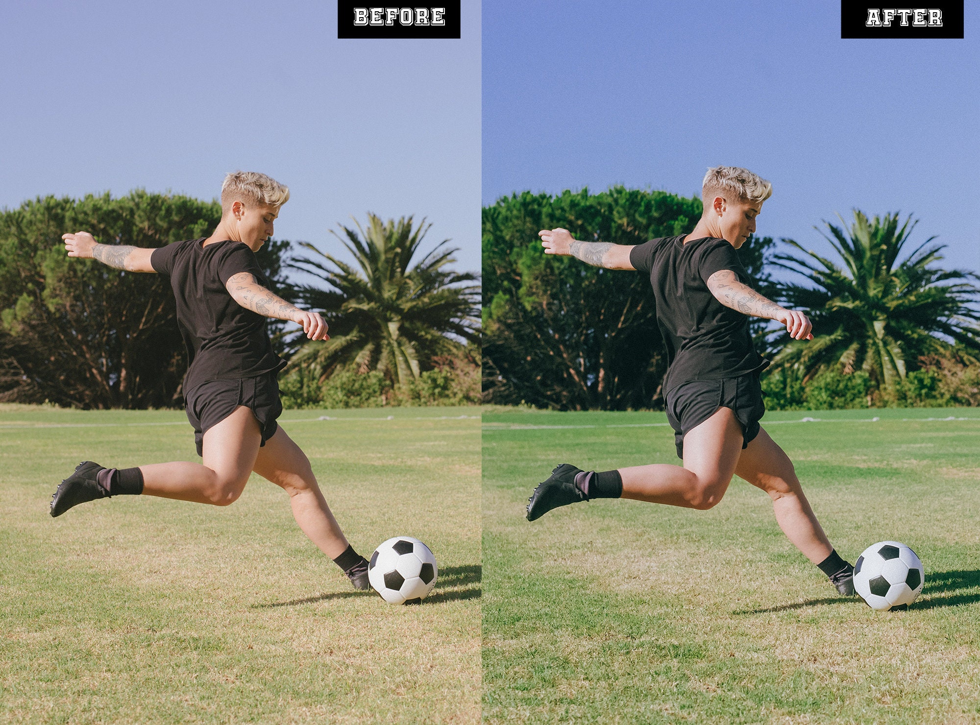 Soccer Presets, Lightroom Mobile & Desktop, Sports Photoshop Preset ...