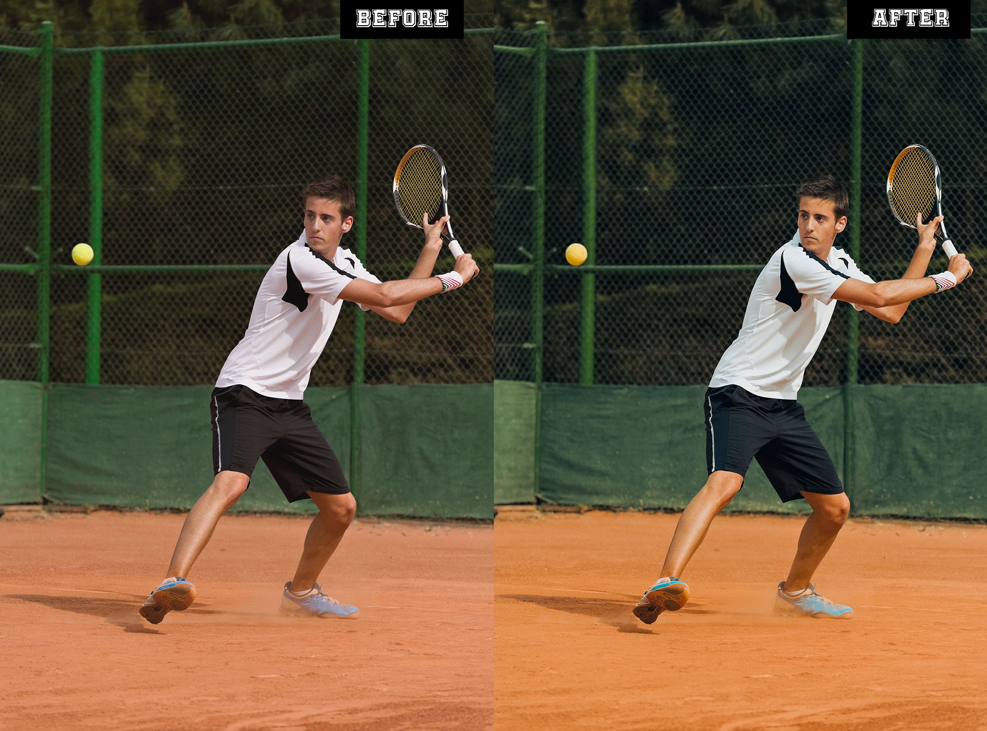 Tennis Presets, Lightroom Mobile & Desktop, Backhand, Sports Photoshop ...