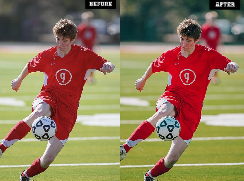 Soccer Presets, Lightroom Mobile & Desktop, Sports Photoshop Preset ...