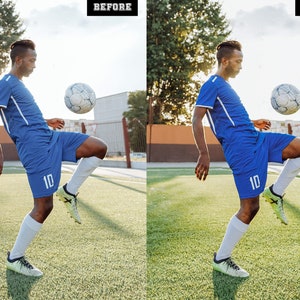 Soccer Presets, Lightroom Mobile & Desktop, Sports Photoshop Preset ...