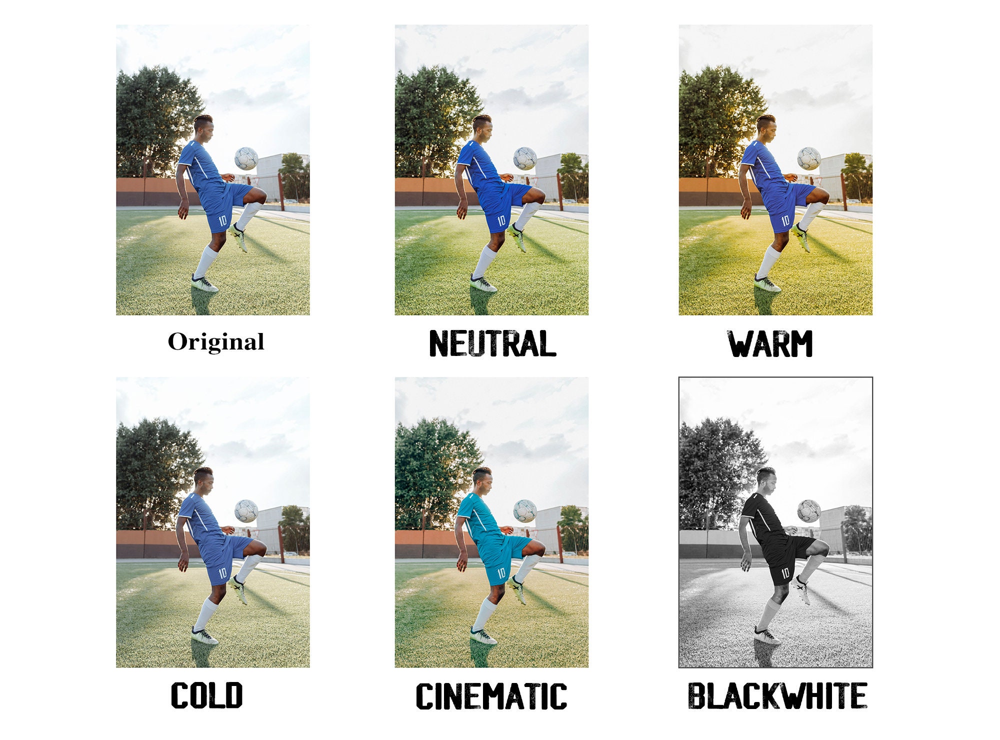 Soccer Presets, Lightroom Mobile & Desktop, Sports Photoshop Preset ...