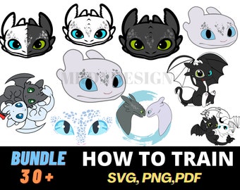 Toothless Dragon Silhouette - Etsy