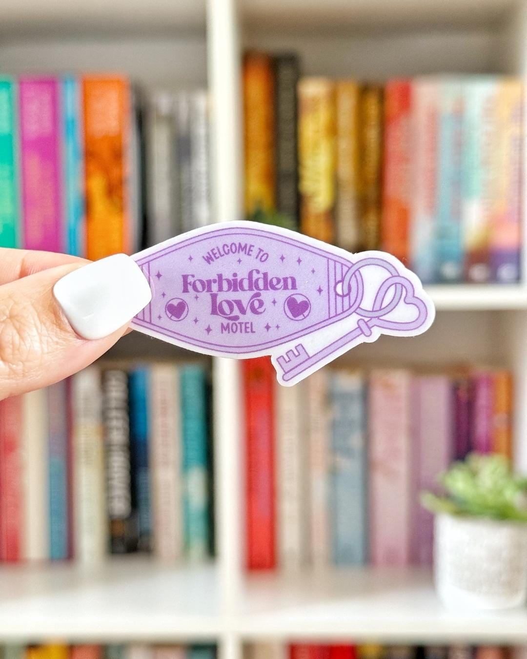 Forbidden Love Romance Motel Key Sticker - Sticker | Readers | Bookish ...