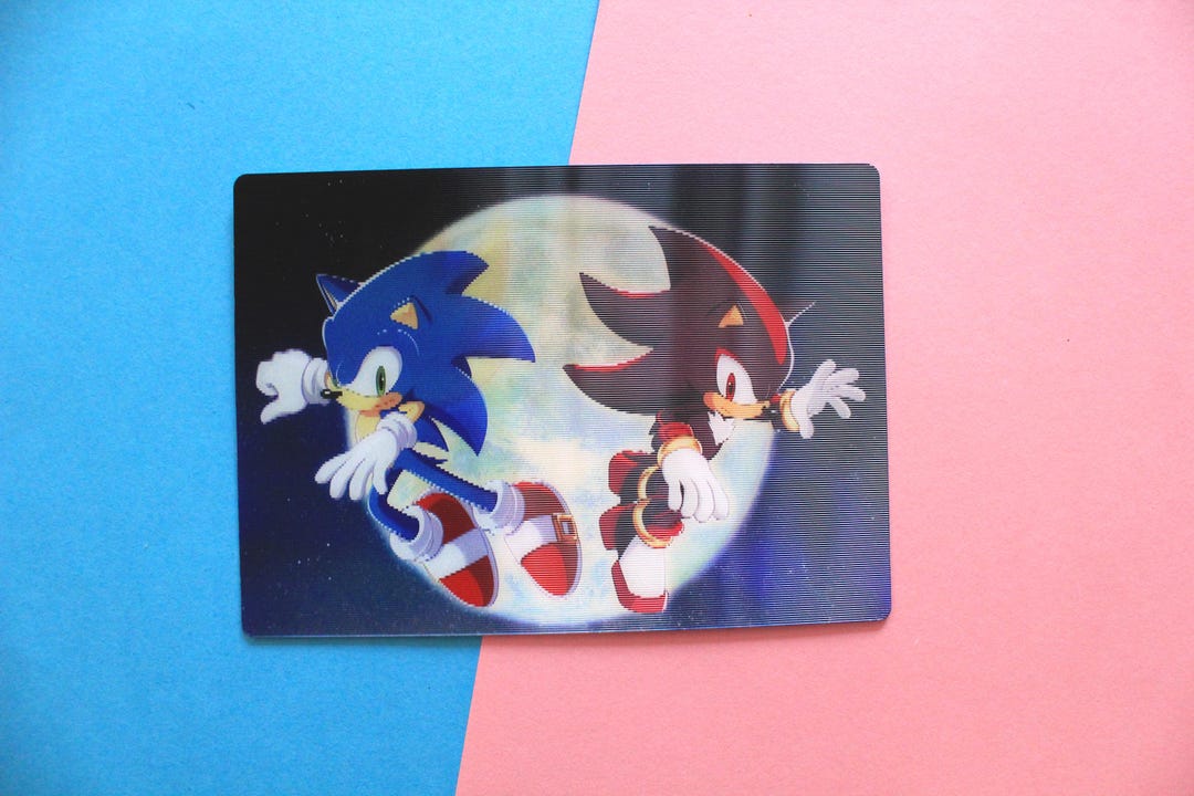 Sonic & Shadow Lenticular Card - Etsy