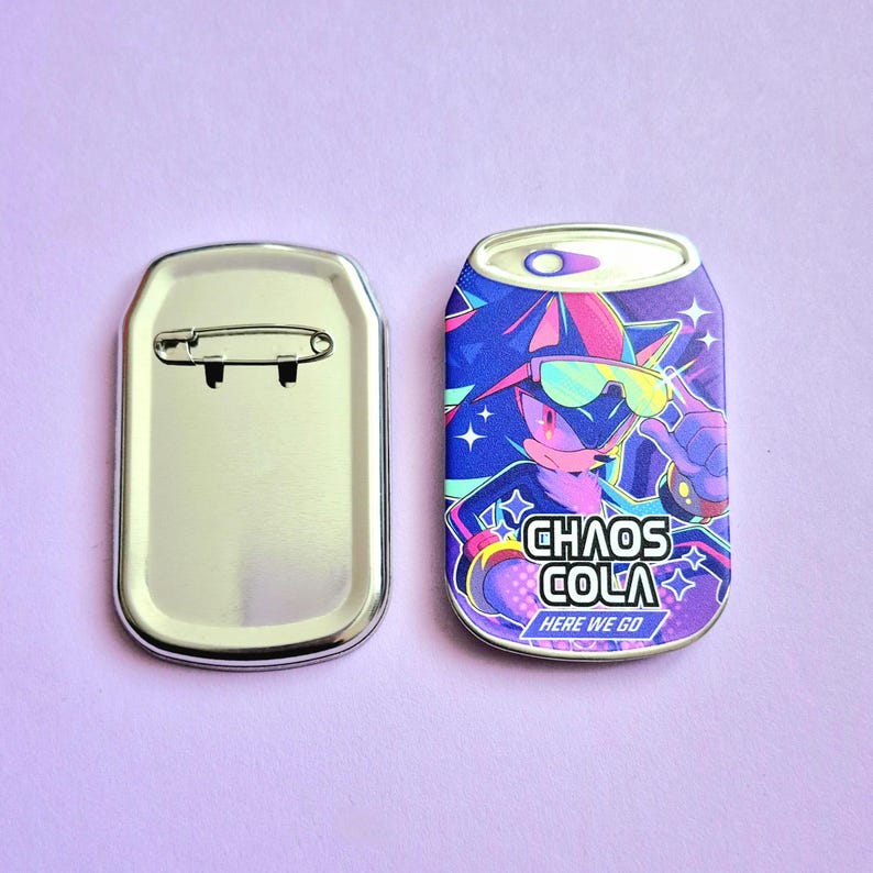 Chaos Soda Can Badge Pins - Etsy