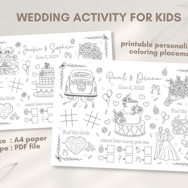 Kids Wedding Activity Kit - Etsy