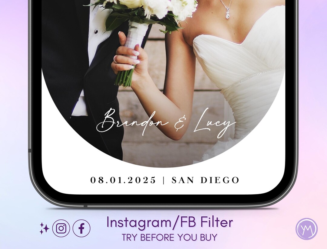 Wedding Filter Template, Wedding Insta Story, Custom Filters for ...