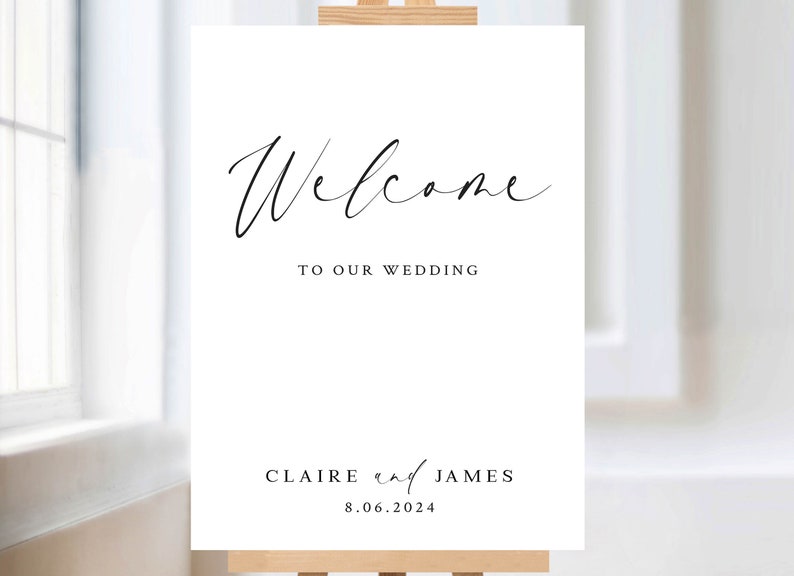 Handwritten Font Welcome Sign Template, Digital Sign, Instant Download ...