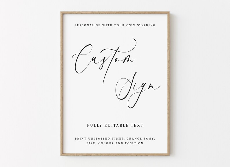 Editable Poster Template for Templett, Custom Sign Download, Do It ...