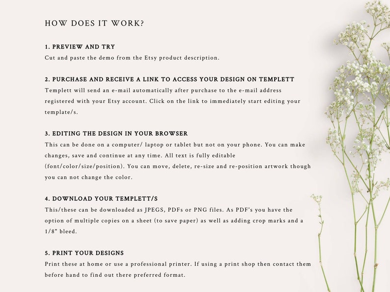 Wedding Program Template for Templett, Lilac Flower Themed Wedding ...