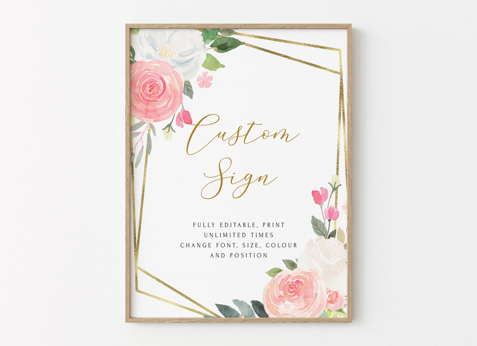 Editable Wedding Sign Printable Custom Sign Wedding Poster - Etsy