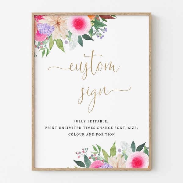 8x10 Printable Sign - Etsy