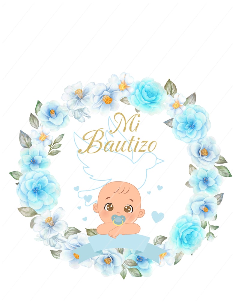 Mi Bautizo Png Digital Download Circles - Etsy