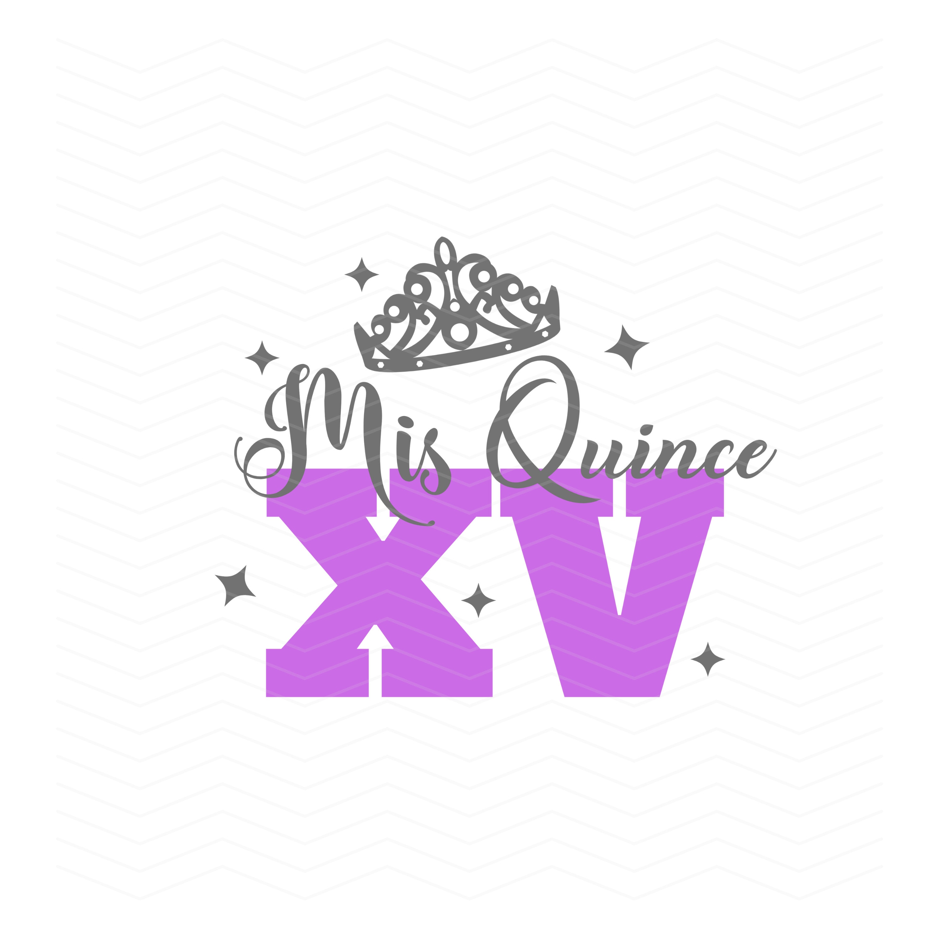 Crown Xv Svg Design - Etsy