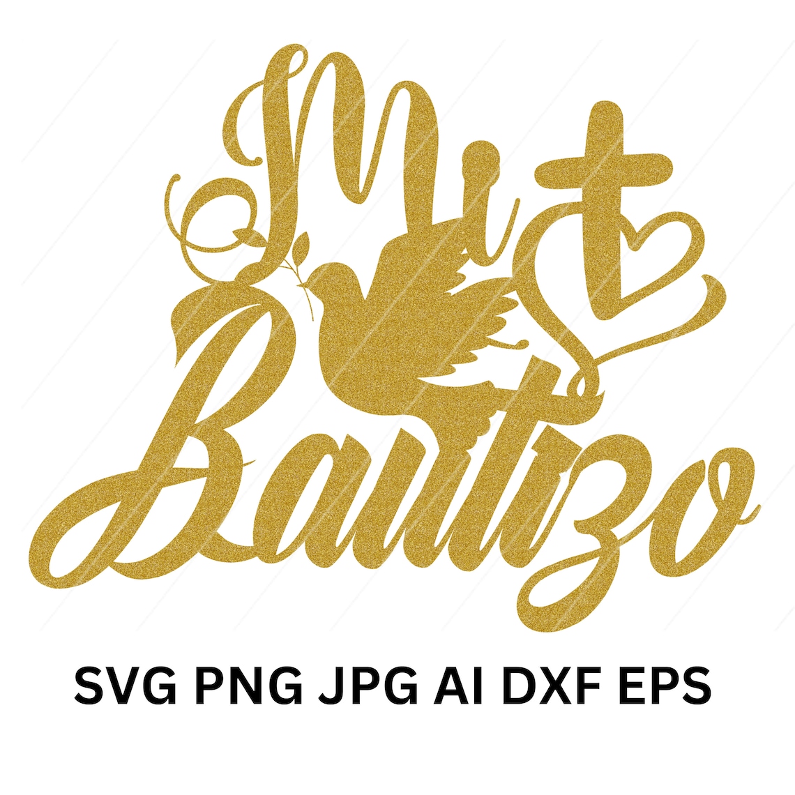 Mi Bautizo Svg and Other Formats. - Etsy