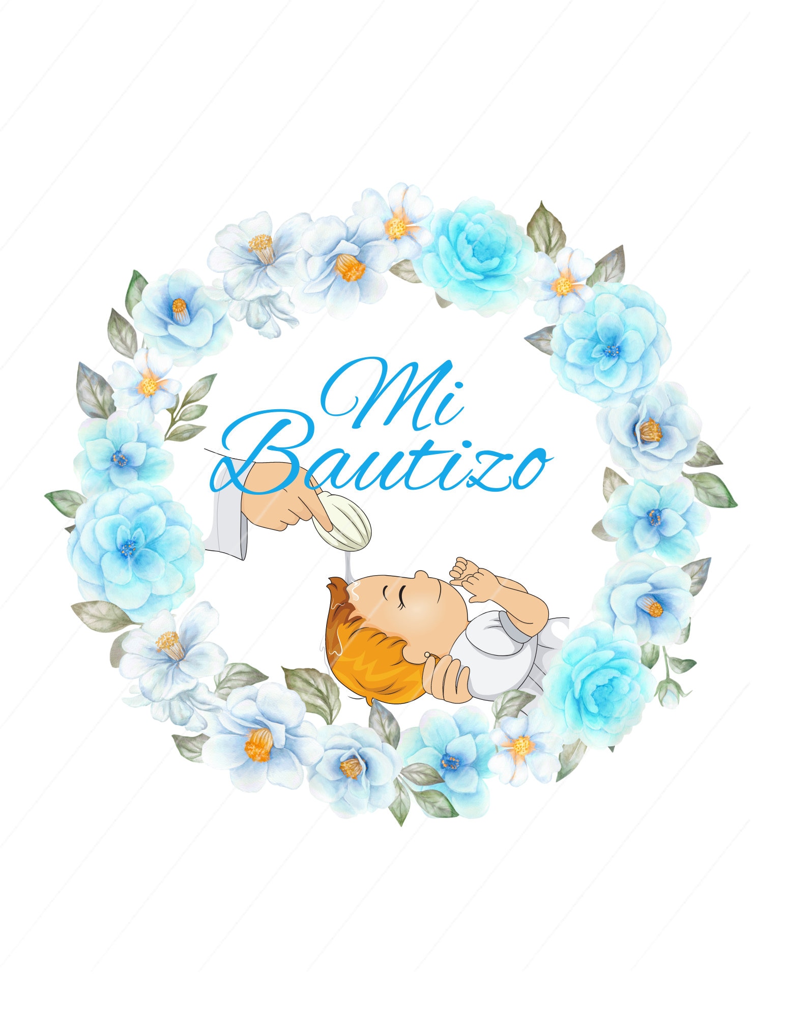 Mi bautizo png digital descargar círculos - Etsy México