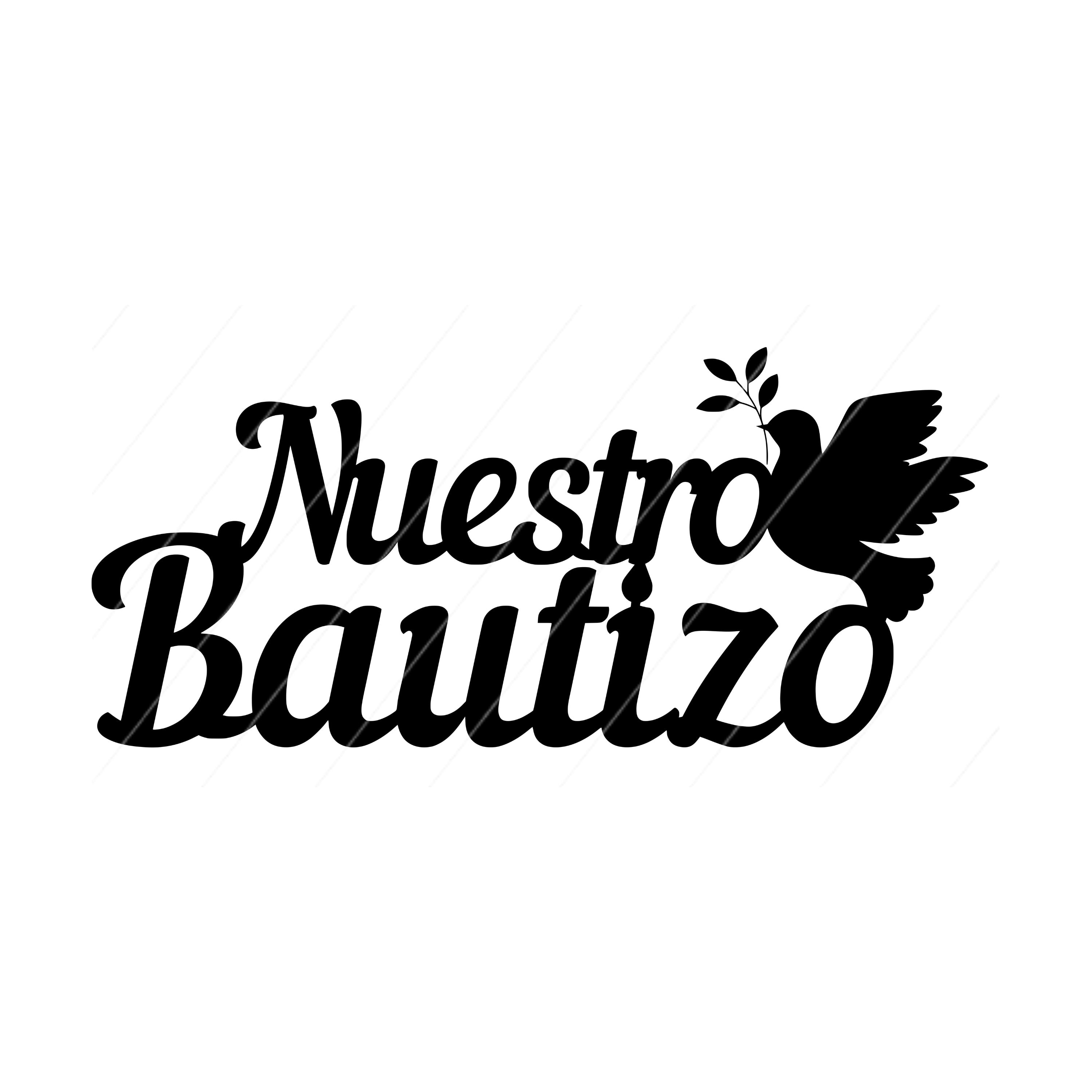 Nuestro Bautizo Spanish Sign Digital - Etsy