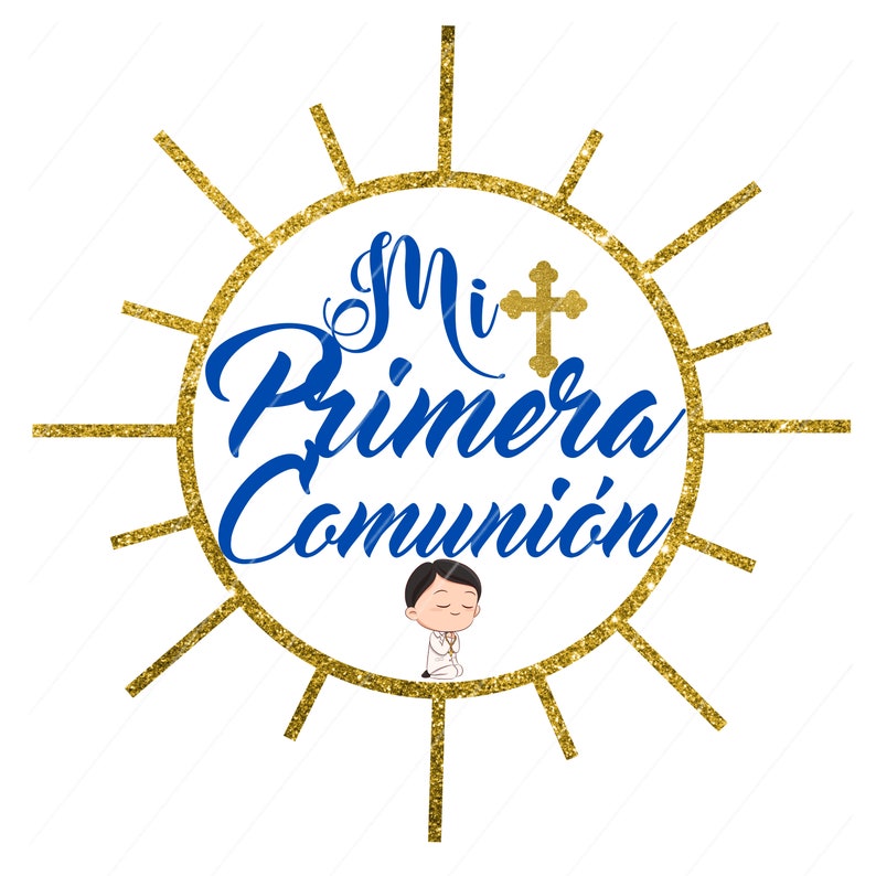Mi primera comunion niño png diseño digital - Etsy México