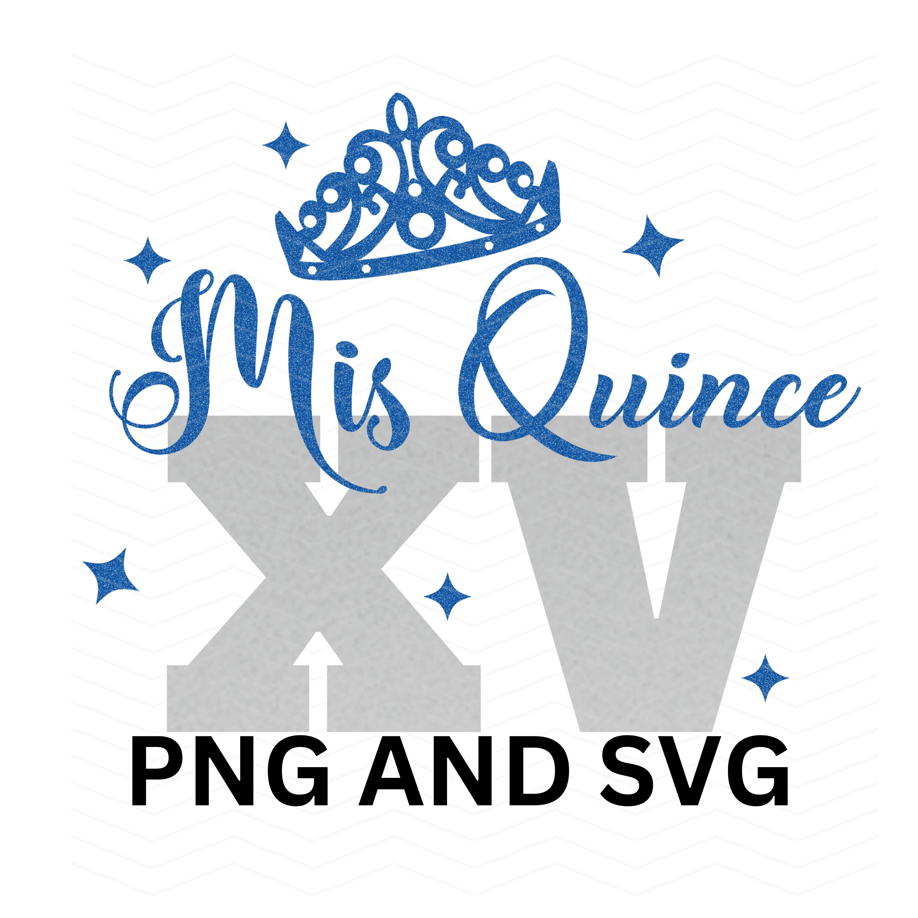 Crown Xv Svg Design - Etsy