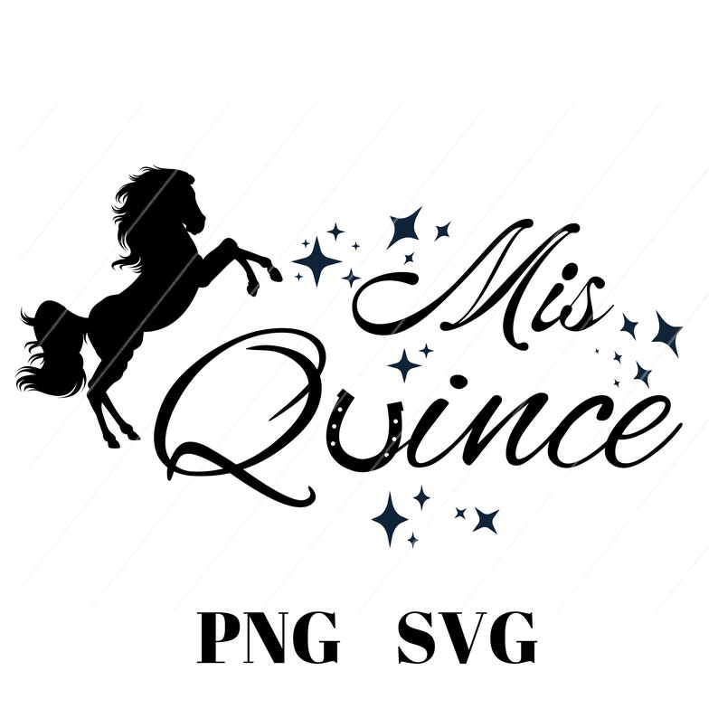 SVG Mis Quince, Quinceanera Party Horse Western - Etsy