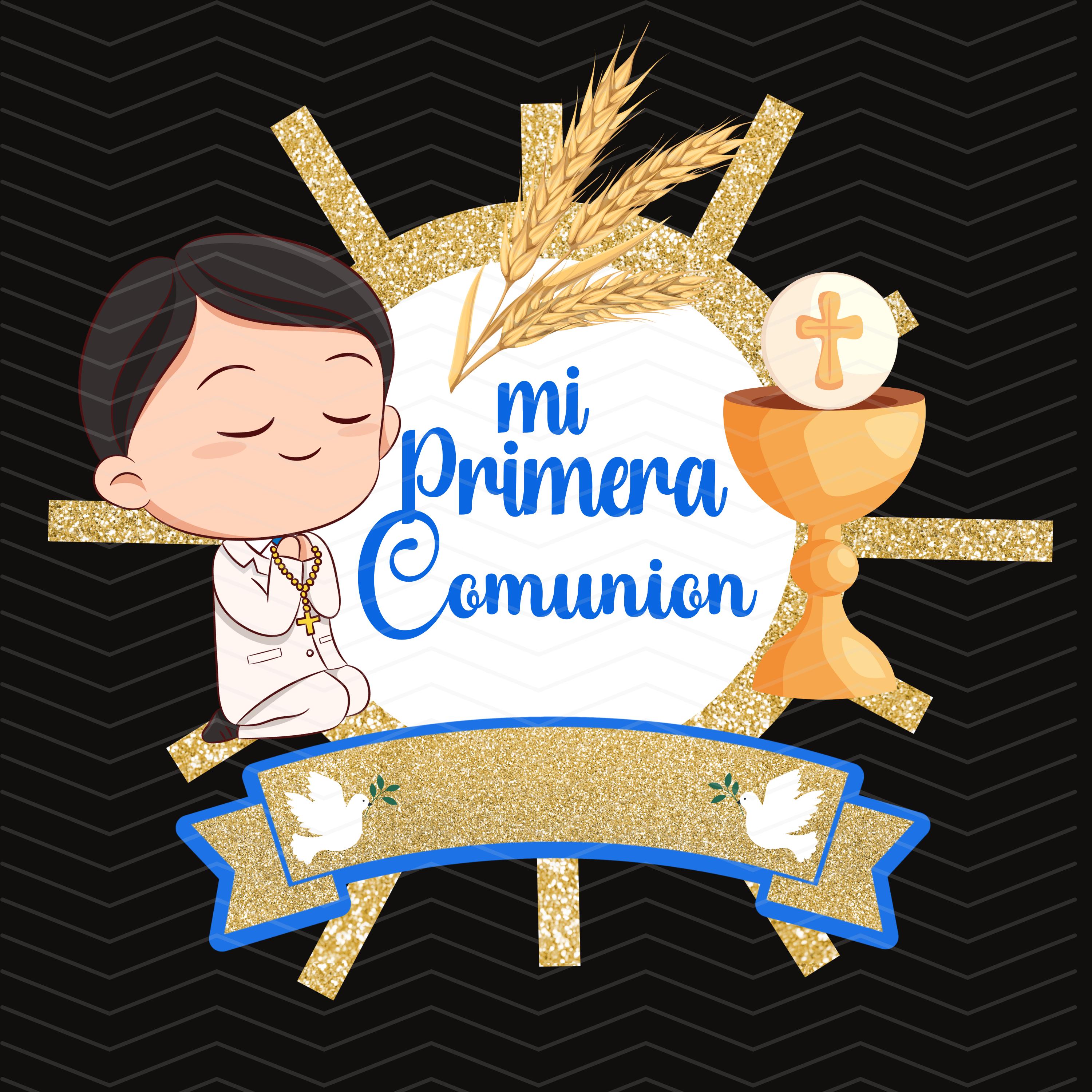 Mi Primera Comunion Boy Png Digital Design - Etsy