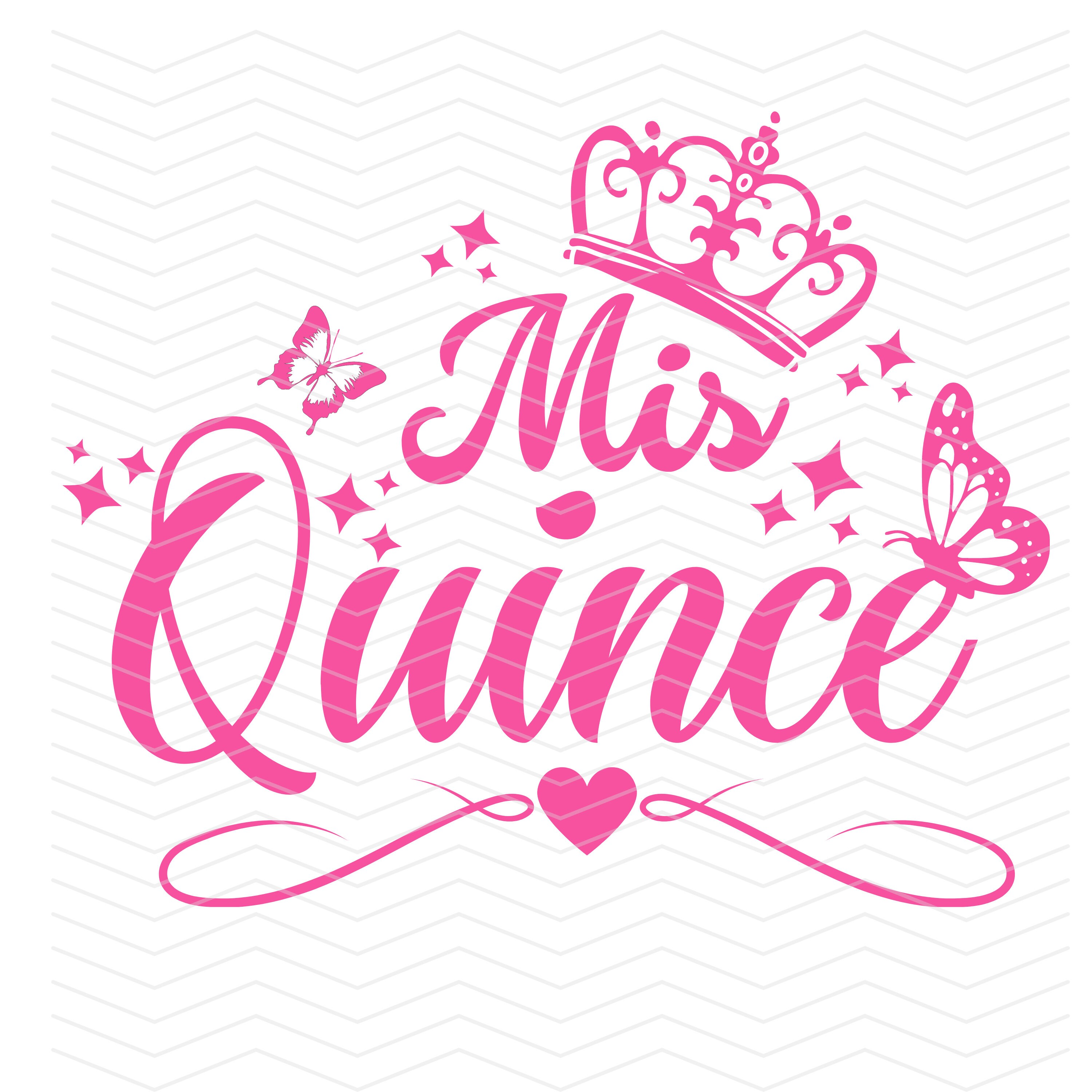 Mis Quince Crown and Butterflies Svg and Png - Etsy