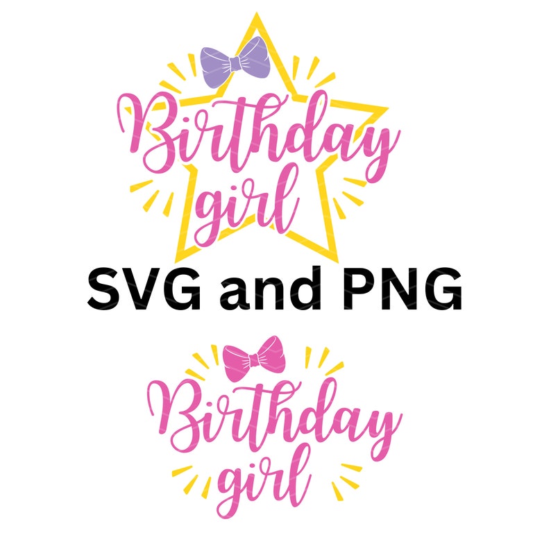 Birthday Girl SVG and PNG - Etsy