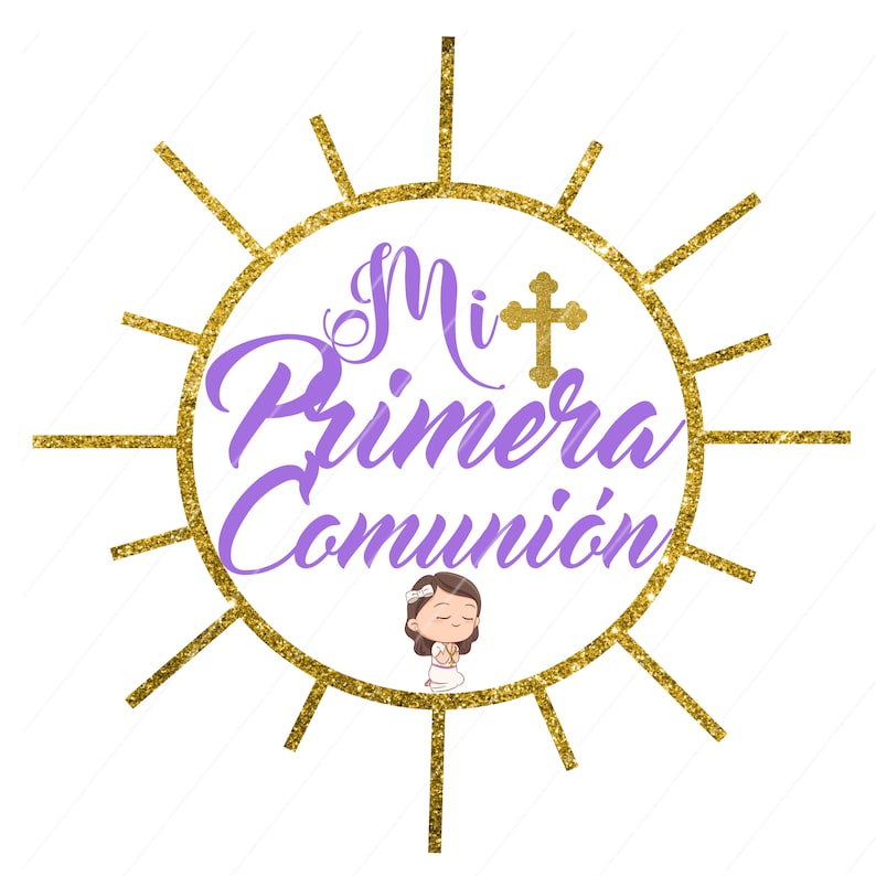 Mi Primera Comunion Png Digital Design - Etsy
