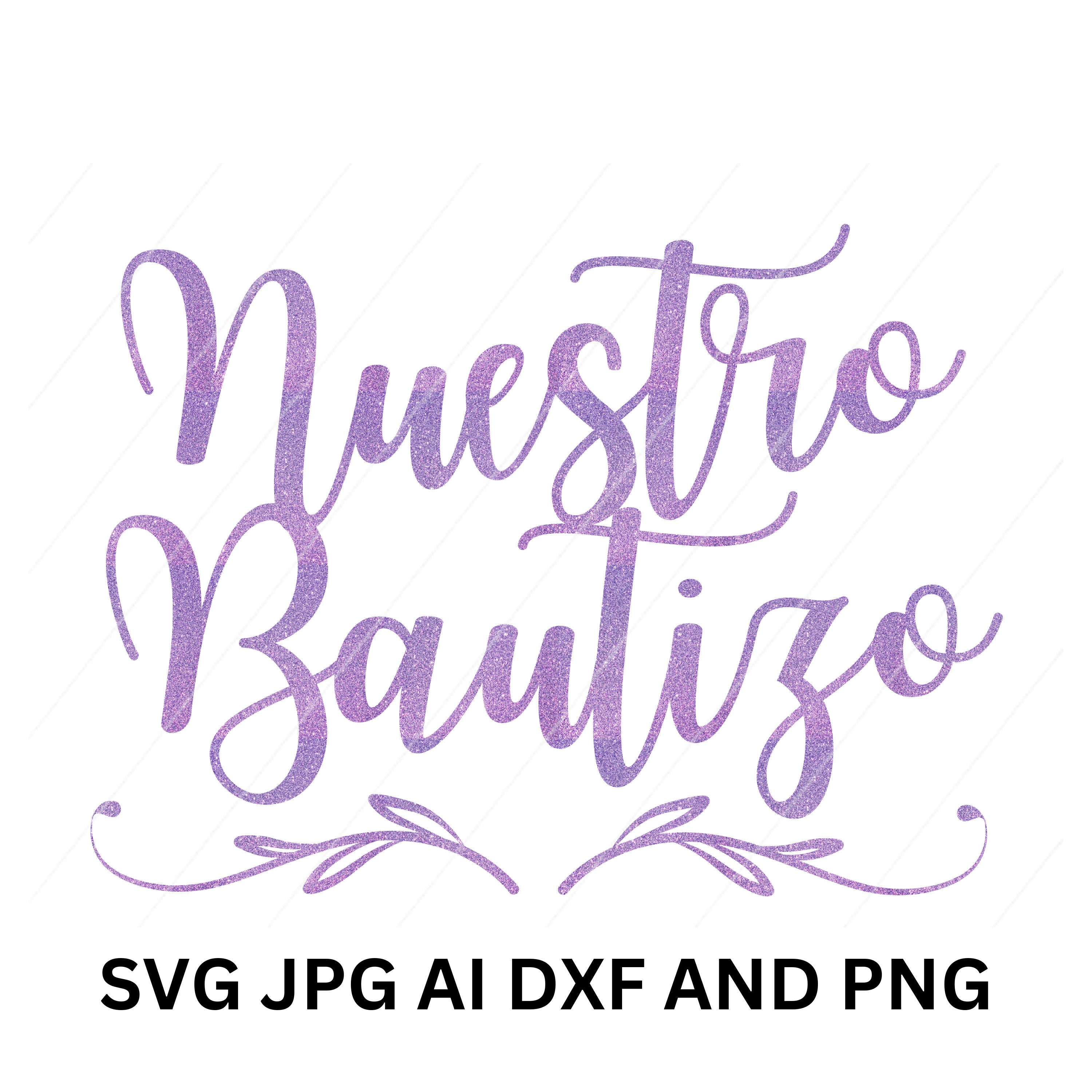 Nuestro Bautizo 1 Spanish Sign Digital - Etsy