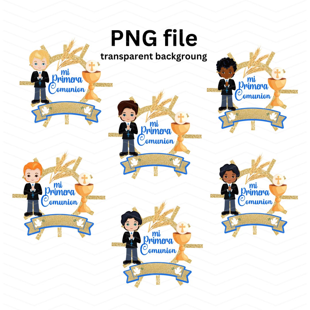 Mi Primera Comunion Boy Png Digital Design - Etsy