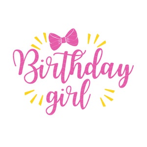 Birthday Girl SVG and PNG - Etsy