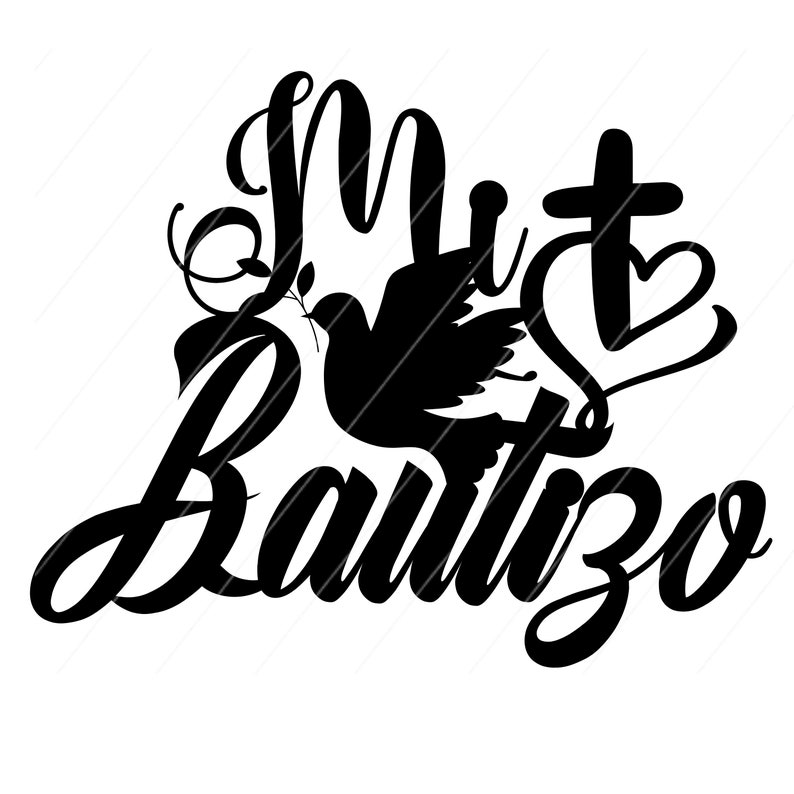 Mi Bautizo Svg and Other Formats. - Etsy