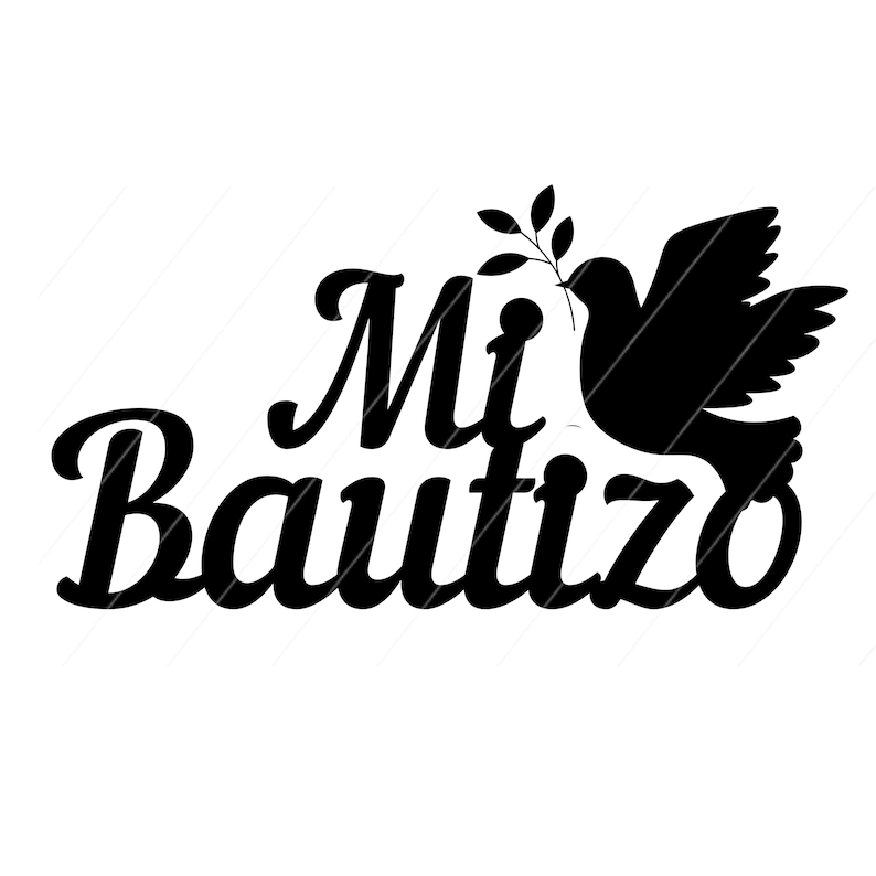 My Baptism Mi Bautizo Spanish Sign Digital - Etsy
