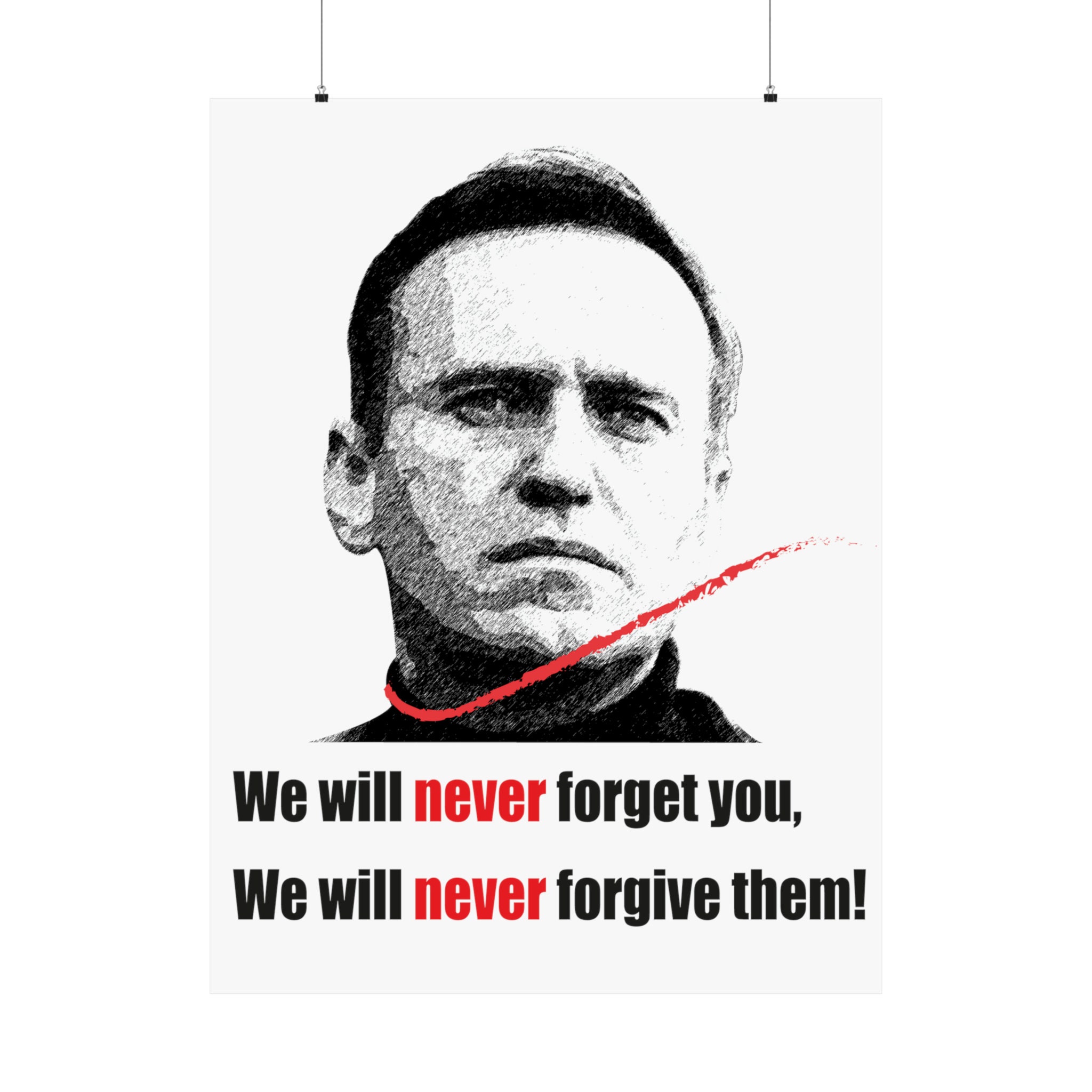 Alexei Navalny Poster, in Memory of Navalny Posters, We Will Never ...